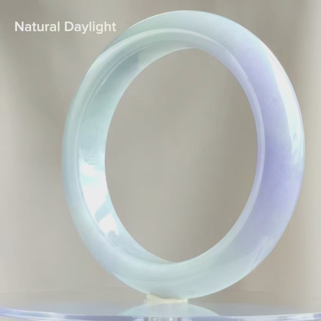 Dawn Over Violet Skies Jadeite Bangle 54.2mm 晓空紫韵 (Preview) – ja'dew